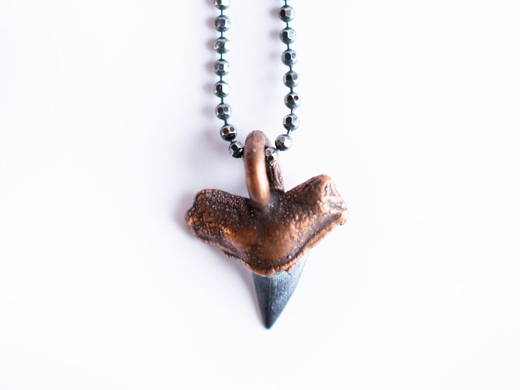 Sharks tooth pendant | Electroformed copper shark tooth pendant – HAWKHOUSE